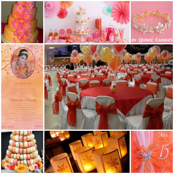 Summer Sunset Quinceanera Sweet Fifteen Theme | Quince Candles
