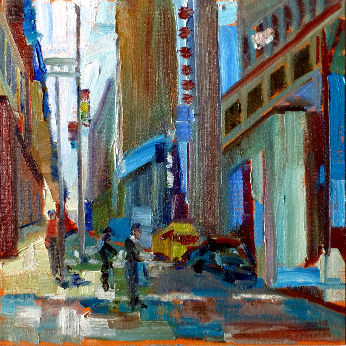 Artist Gloria J Zucaro: Gloria J Zucaro's "Cityscape Study"