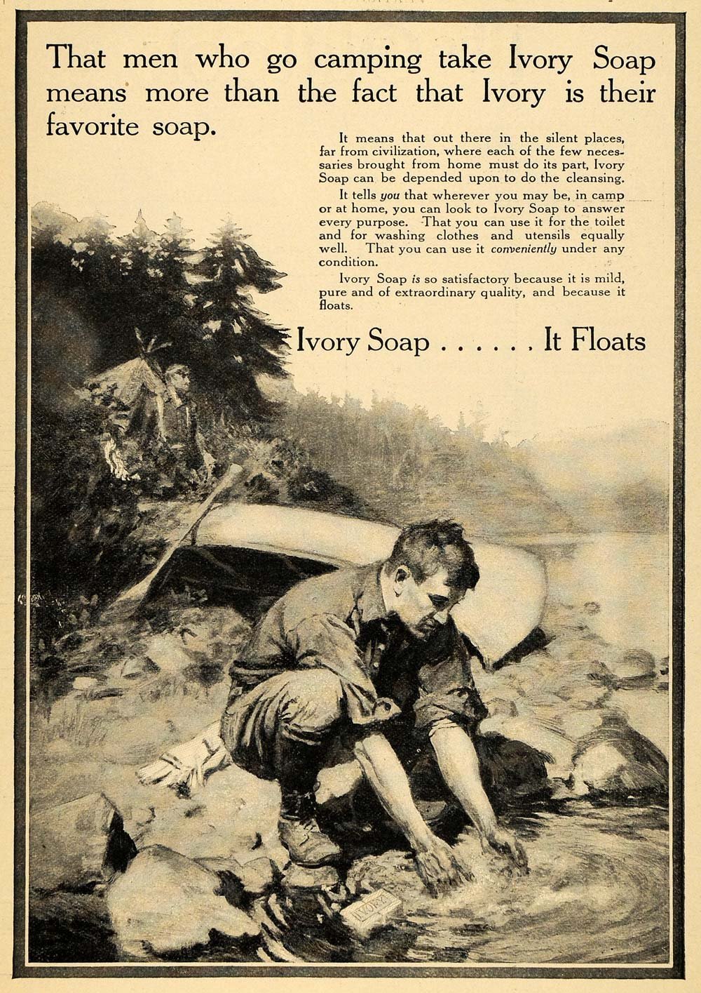Paddle Making And Other Canoe Stuff Vintage Ivory Soap Canoe Ads
