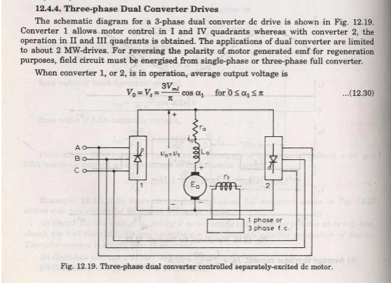 Electric drives-Three phase full converter drives