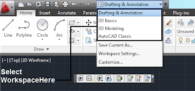 Autodesk Inventor Tutorial: Workspace of AutoCAD