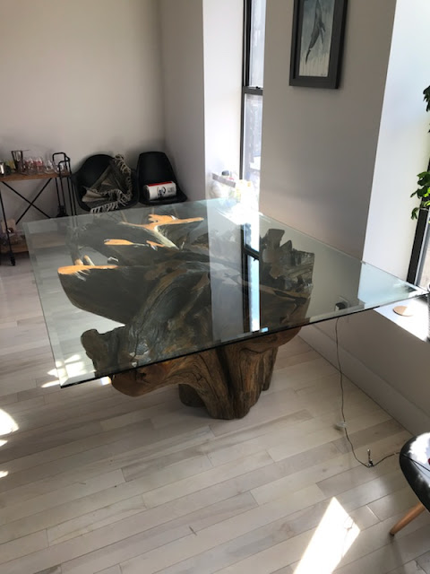 Beveled Table Top - CUSTOM GLASS SHELF