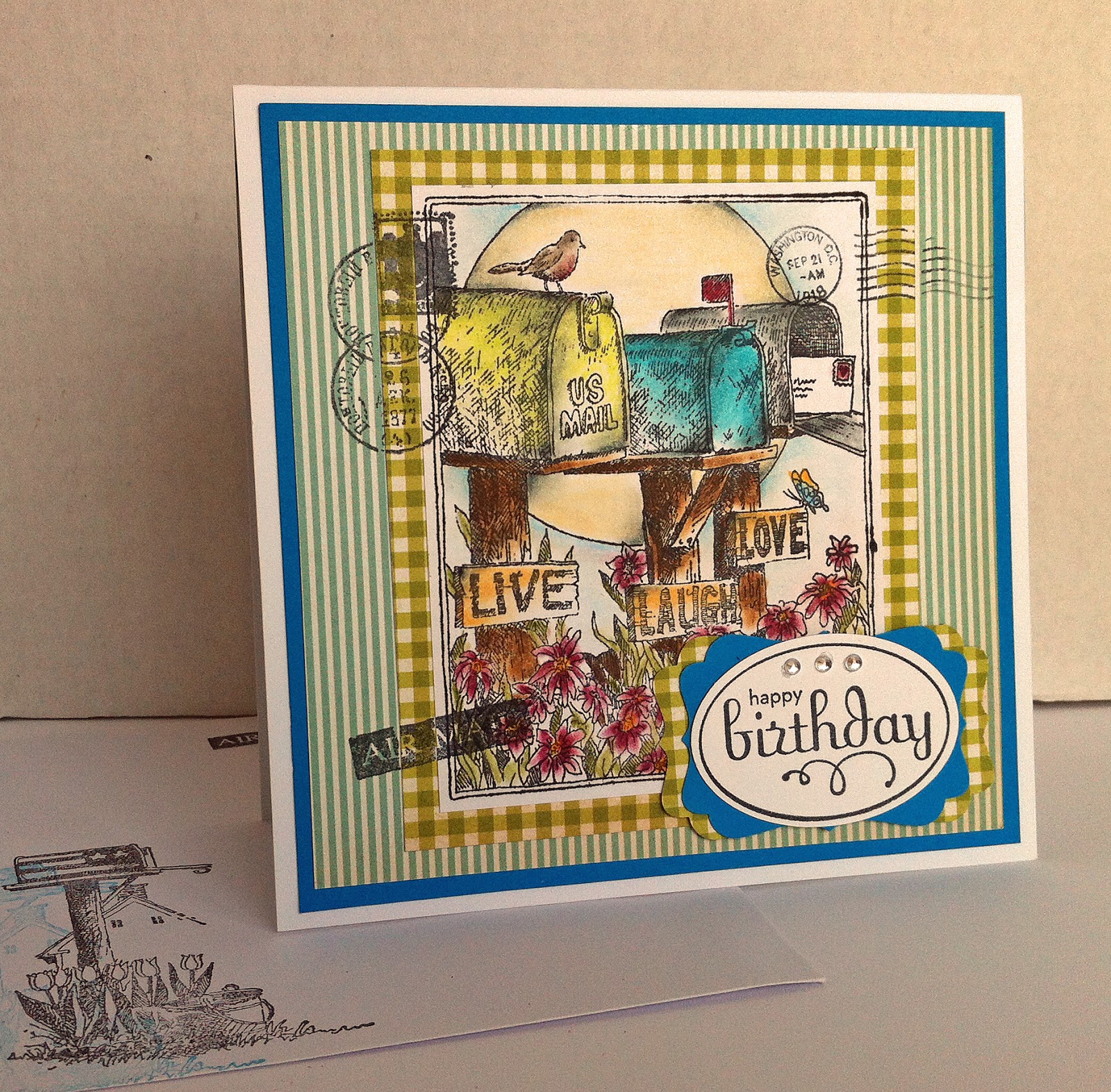 Laura's Creative Moments: You've got mail! Another birthday card (US ...