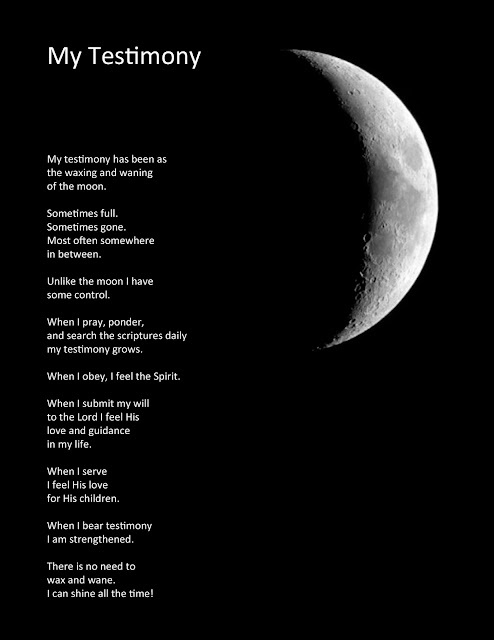 Latter-day Saint Poetry by Loretta Harbertson: My Testimony