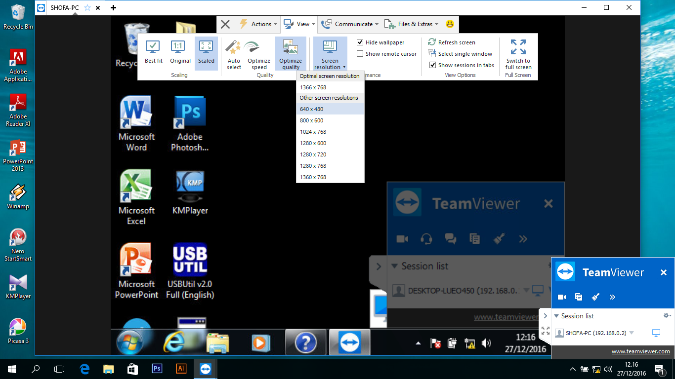 sistem operasi: FUNGSI MENU TEAMVIEWER