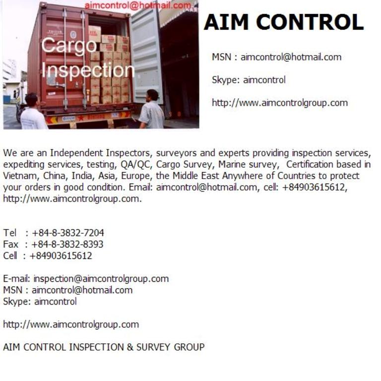 INSPECTION COMPANY: INSPECTION COMPANY