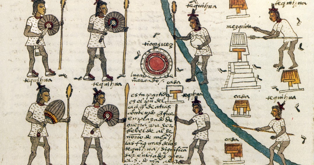 Anonymous: Codex Mendoza, page 67r - a night reconnaissance and 4 Aztec ...