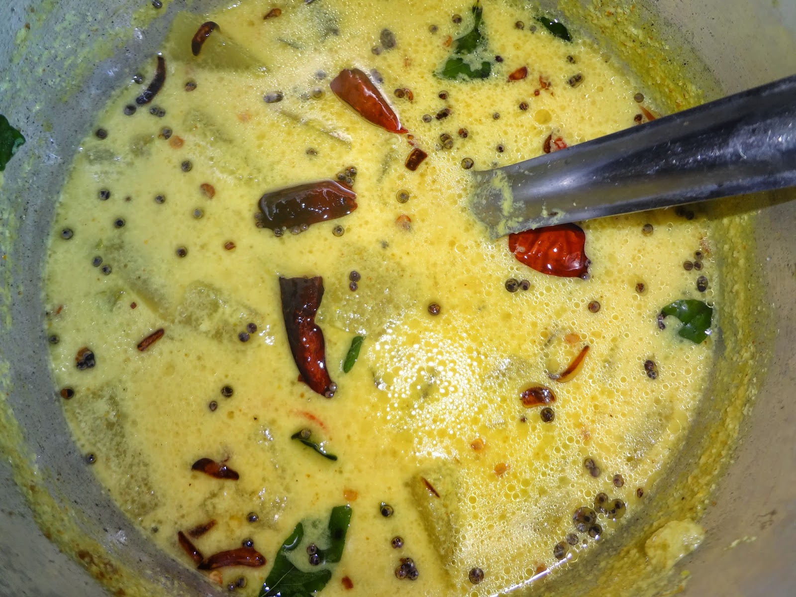 Suma's Recipes: Ash gourd in curd (Kumbalanga Pullissery )