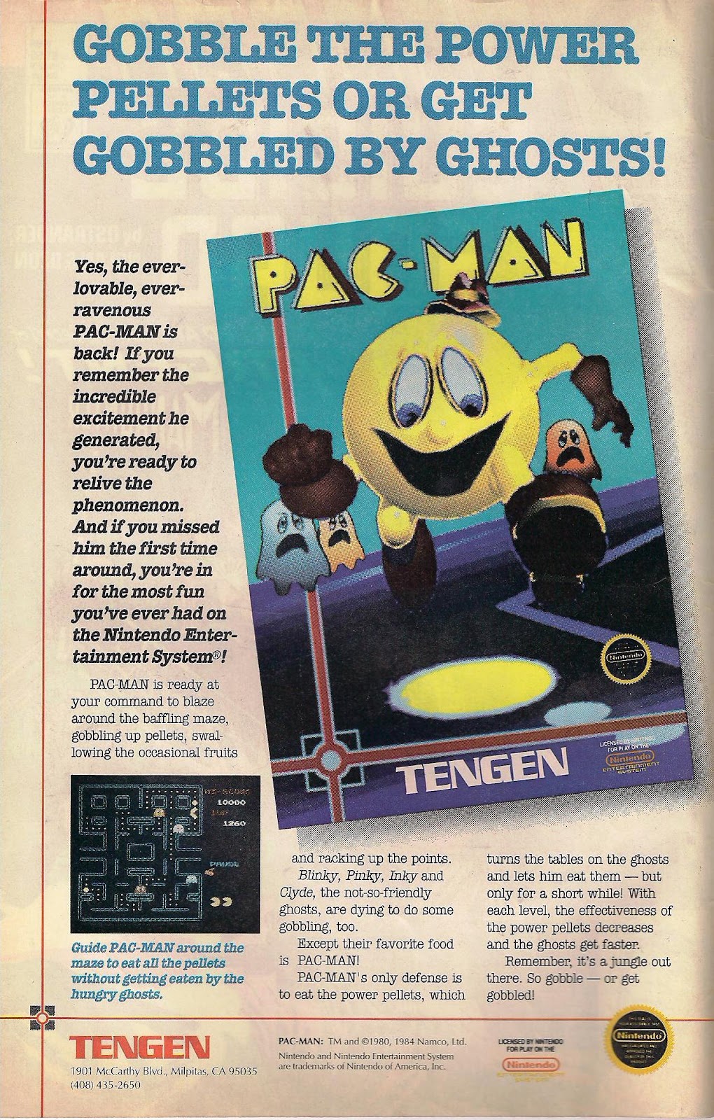Pac-Man in Print! Some of His Best Adverts From the '80s - The Retro ...