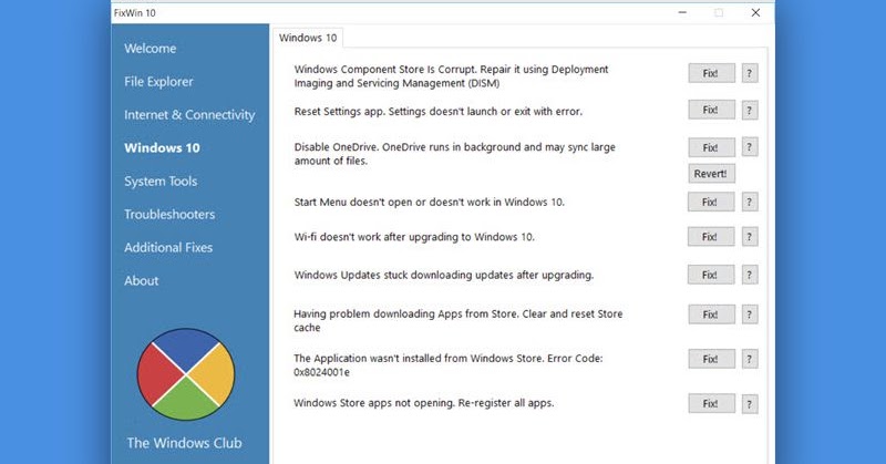 FixWin, te ayuda a solucionar problemas de Windows 10 | CompuTekni