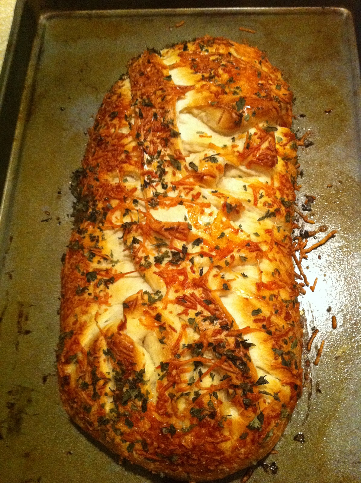 Mama Feta's Meals: Braided Spaghetti Bread