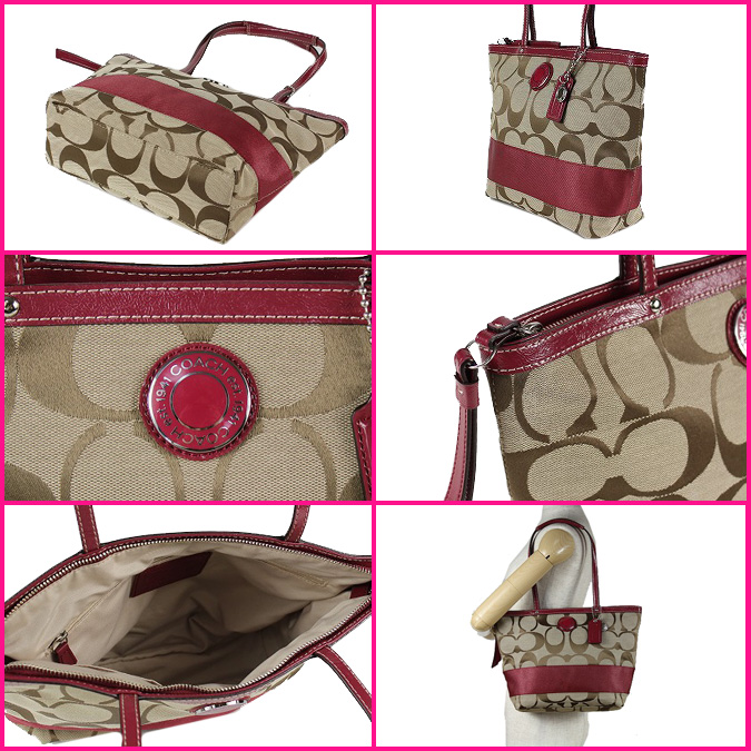 LiTTLE-KiOSK: Coach Signature Stripe Tote #F19046