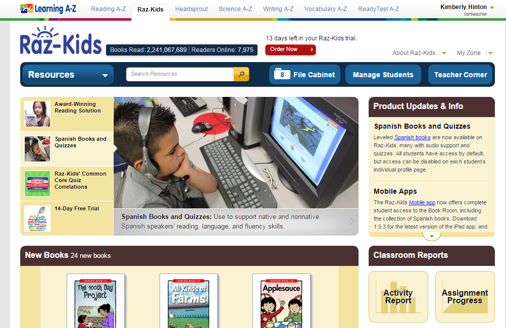 Mrs. H.'s Resource Room: My Letter to Raz-Kids!