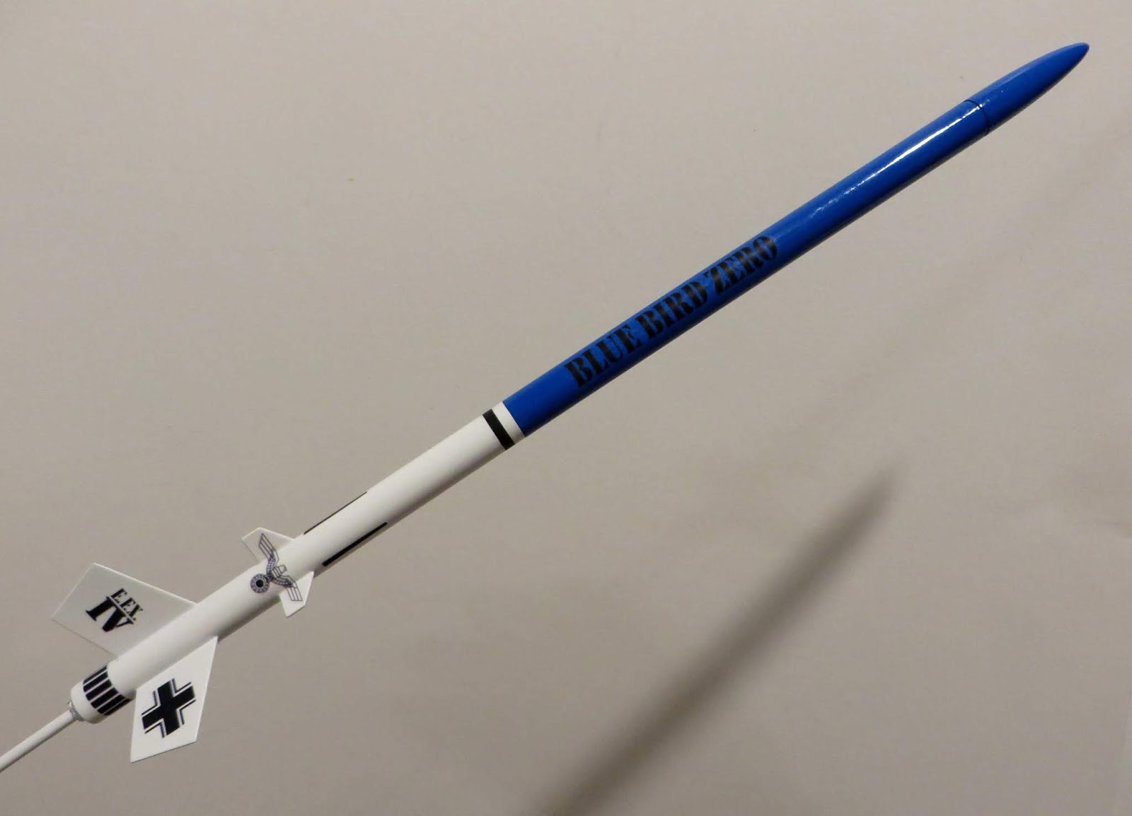 Model Rocket Building: Semroc MMX Blue Bird Zero Build, Finished