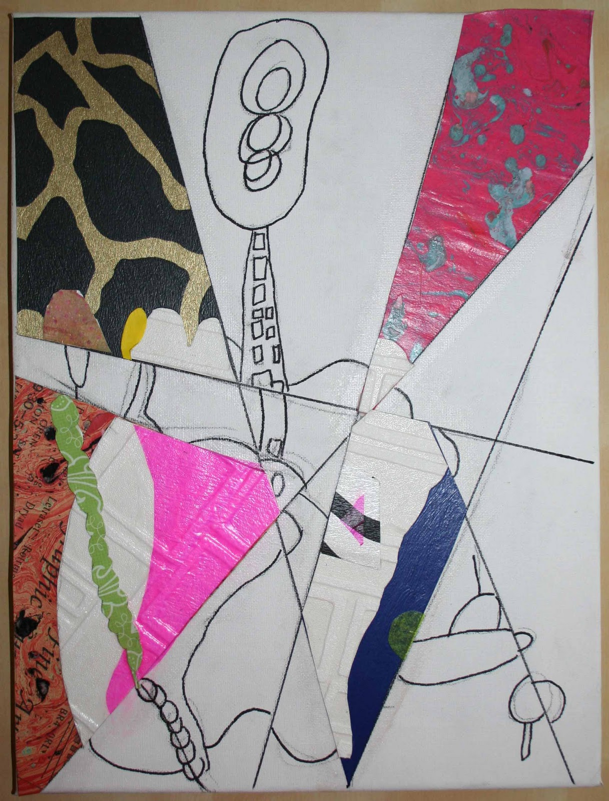 Creating and Educating: Picasso Cubism Mixed Media Art