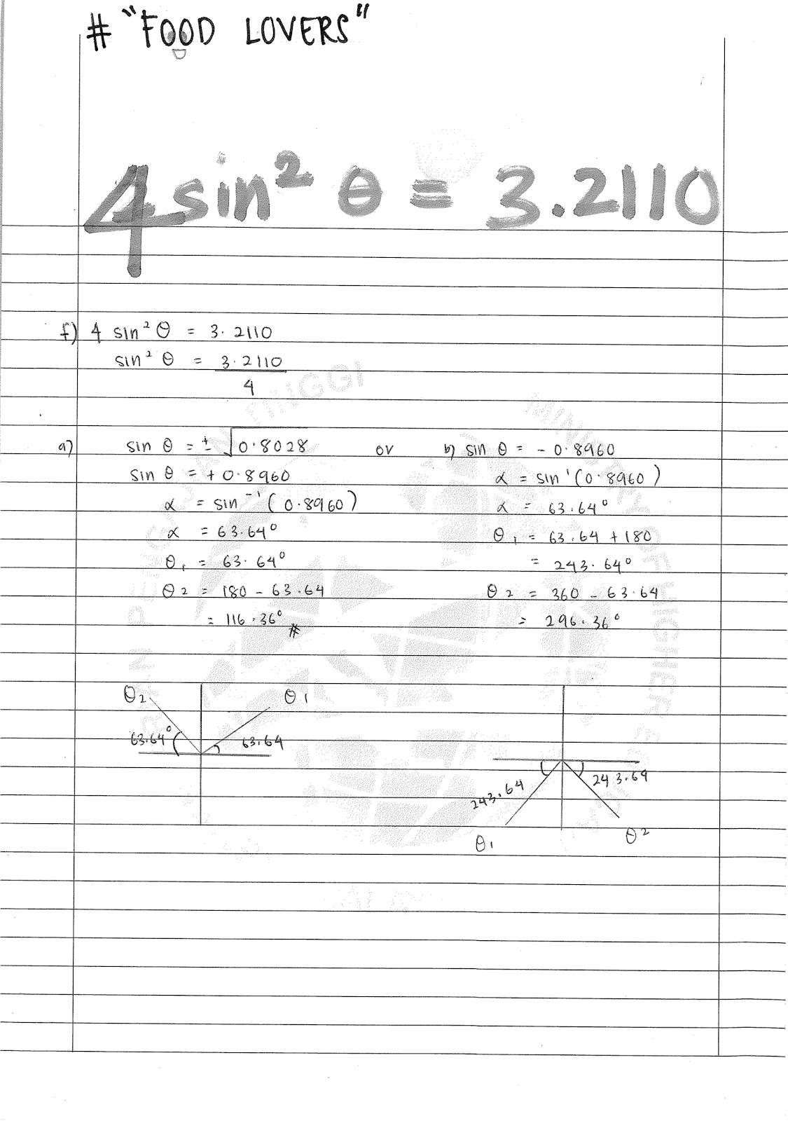 Find angle of given trigonometry equation #01 | Math2Ever - Blog ... Find angle of given trigonometry equation #01 | Math2Ever - Blog ...