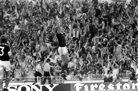 THE HISTORY OF GOAL NETS: Off the stanchions at Wembley - Gordon McQueen