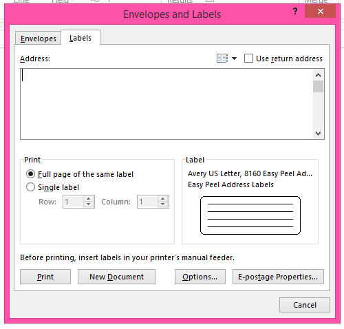 How to Make Labels Using Microsoft Word | Pride and Primary