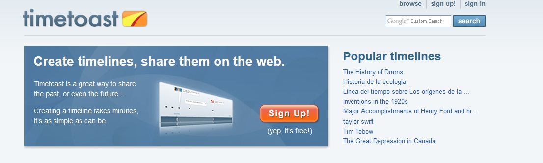 Crear y usar timetoast(creador de lineas de tiempo) | cuaderno informatica