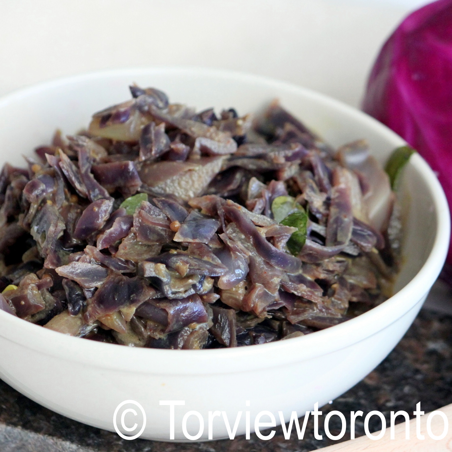 Torviewtoronto: Purple cabbage curry