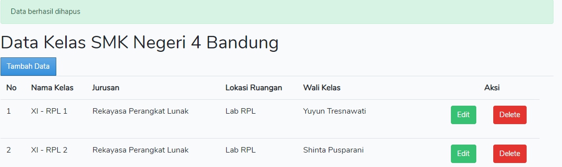 Edit & Delete Data pada Laravel Framework -16