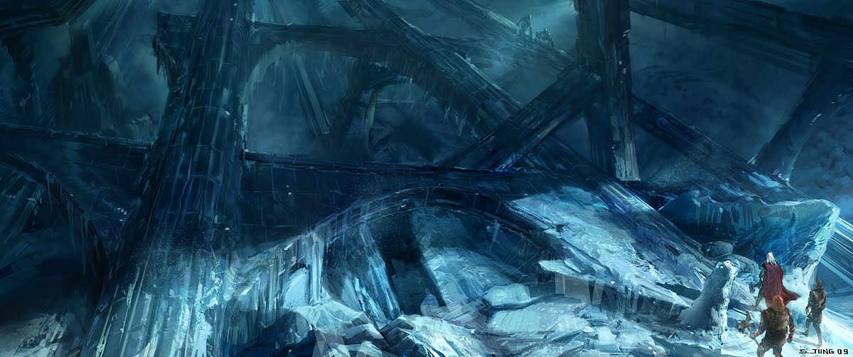 Art of STEVE JUNG: Early concept for the movie Thor