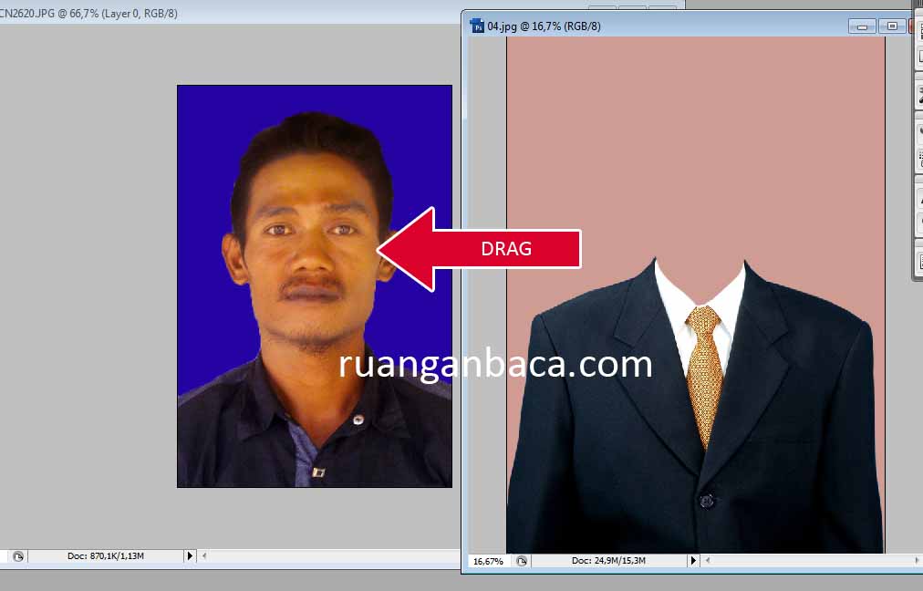 Cara edit foto pakaian jas photoshop - ruanganbaca.com