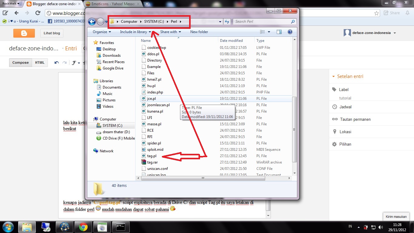 cara menjalankan perl lewat command prompt | x tkj 2 community dos-Q 28