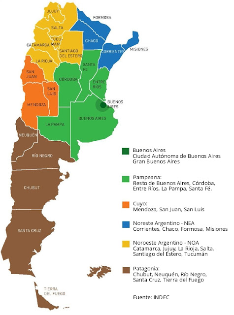 útiles de viaje: Las 5 regiones de Argentina
