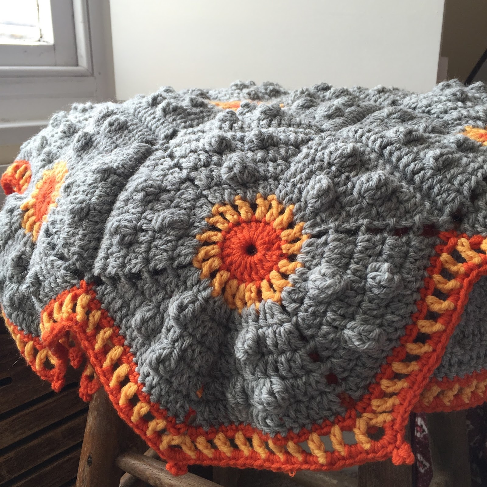 The Stitching Pixie: New Pattern Announcement: Cornish Sunset Crochet Throw
