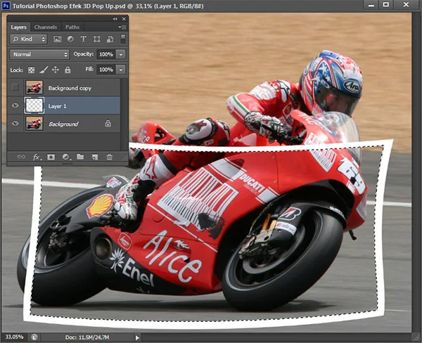 PhotoEffect: How to create 3D Pop Out Effect in Photoshop