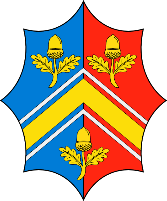 Dibujo HERÁLDICO: Sinople y púrpura