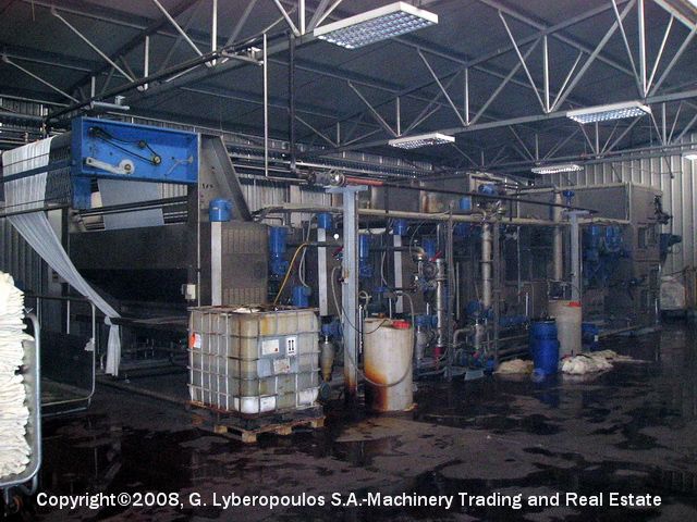 Used textile machinery dealers: continuous washing range SANTEX, model ...