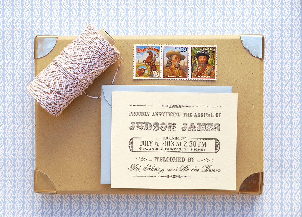 Antiquaria: Brand New! The Birth Announcment Stamp Collection