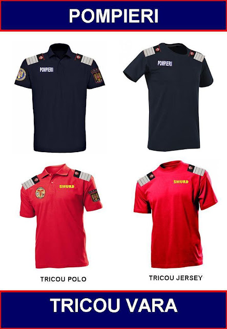 UNIFORME SI TINUTE POMPIERI - IGSU SI SMURD: IMBRACAMINTE