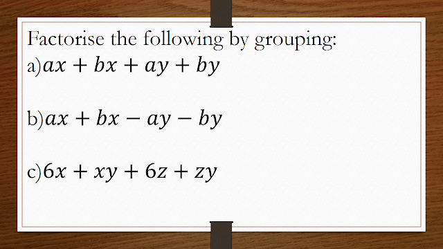 Math 9: Chapter 4: ALGEBRAIC MANIPULATION