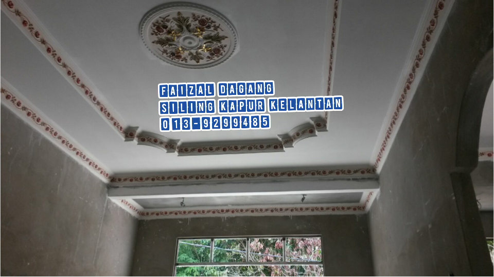 SILING KAPUR DI KELANTAN : SILING KAPUR / PLASTER CEILING MODEN