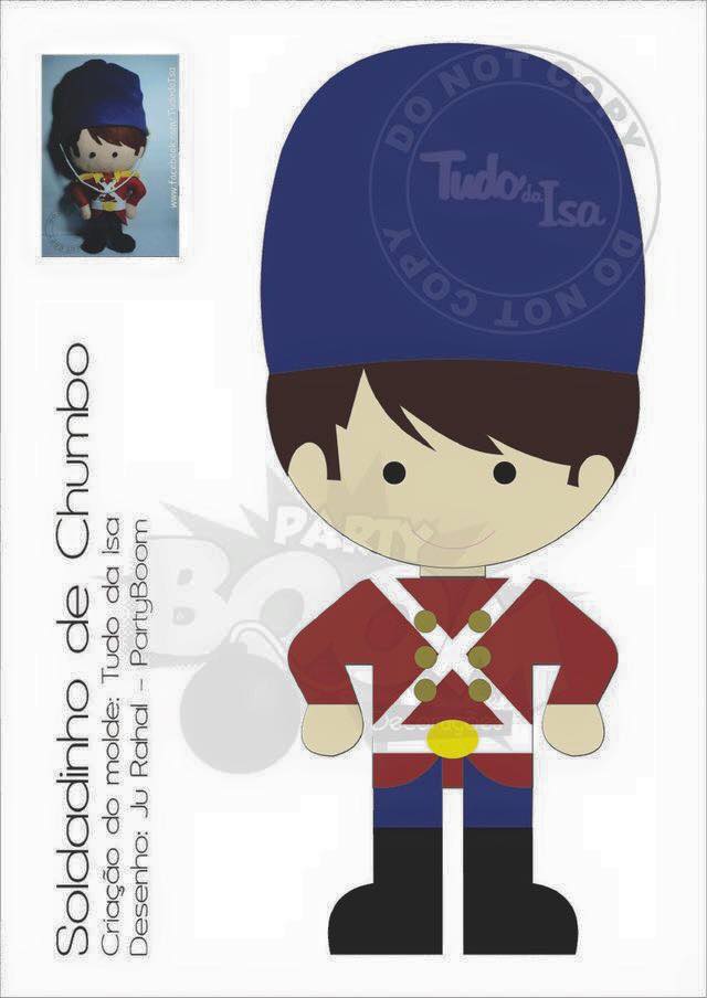 Eu Amo Artesanato: Boneco Soldado com molde
