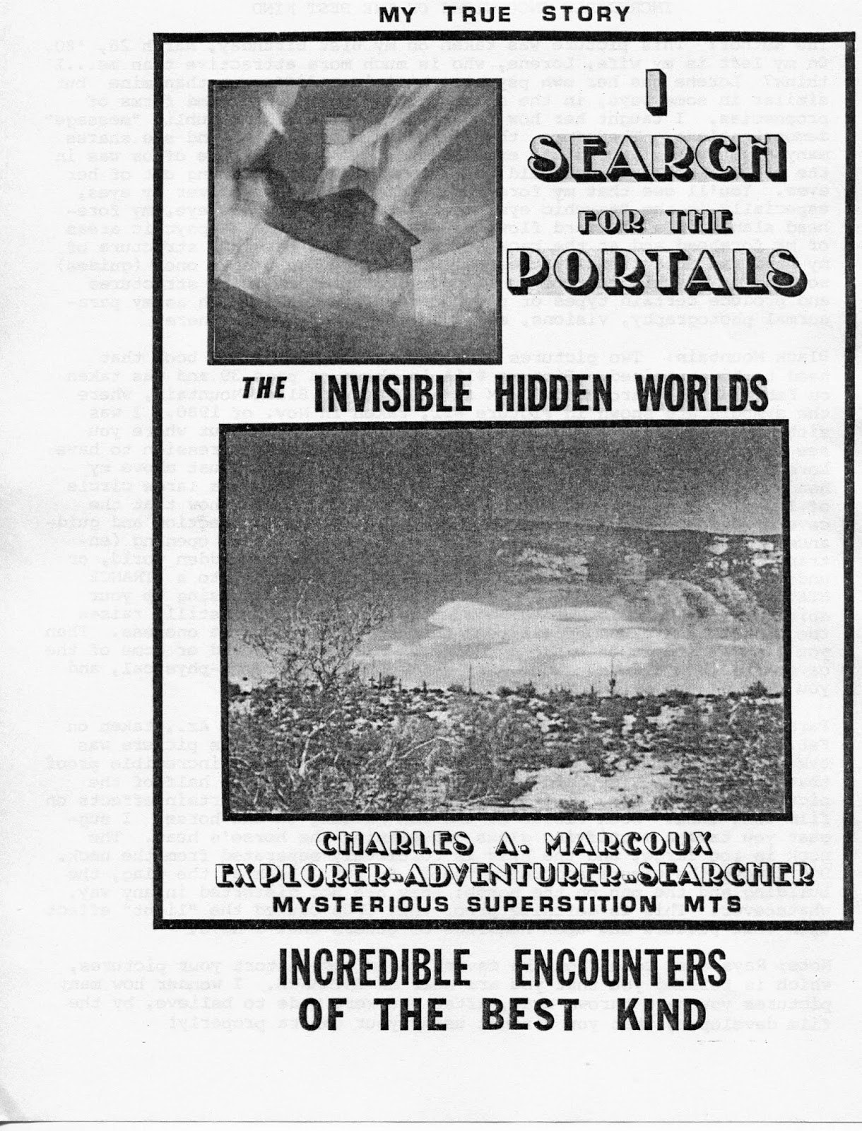 Charles A. Marcoux: I Search for the Portals