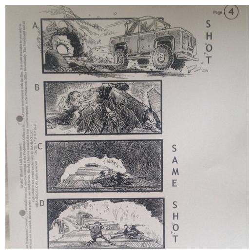 goldeneye 007: storyboard du nouveau james bond "Skyfall"