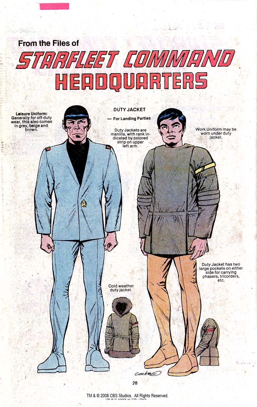 Marvel Comics of the 1980s: 1980 - From the Files of Starfleet Command
