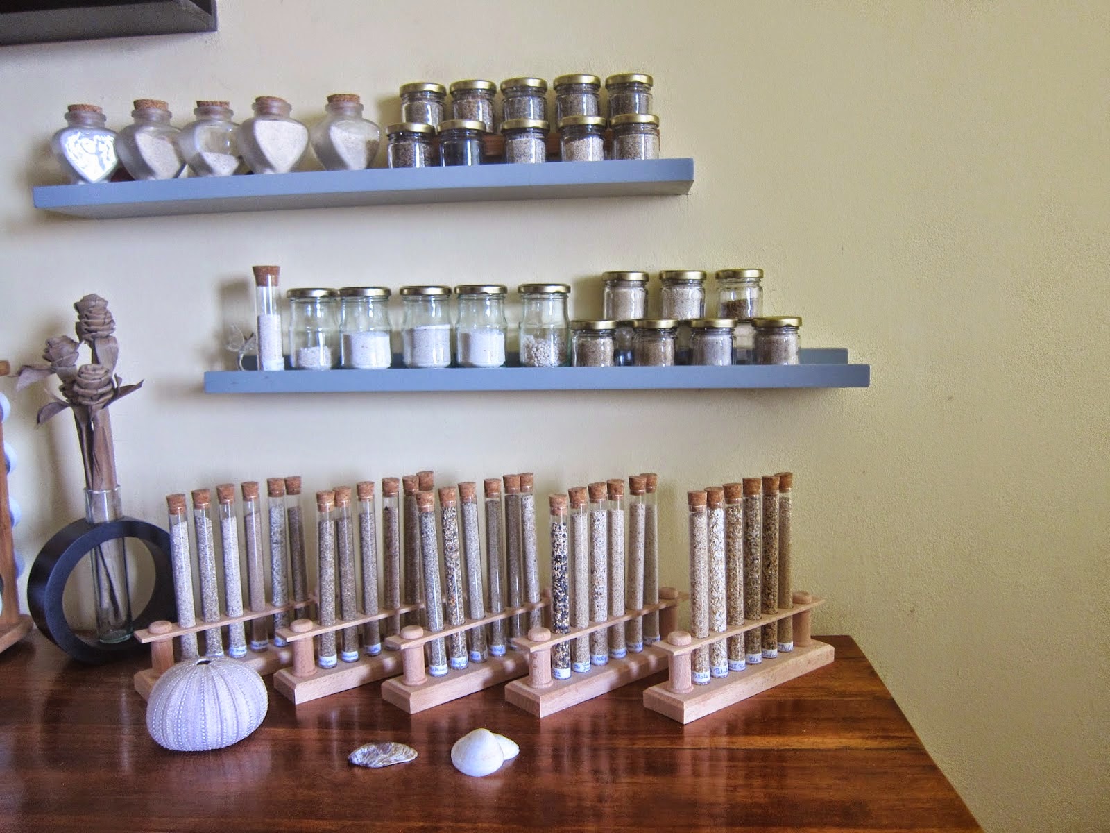 Ma collection de sable: Présenter et exposer ses sables