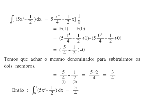 Tudo sobre integrais definidas e exercícios resolvidos com comentários