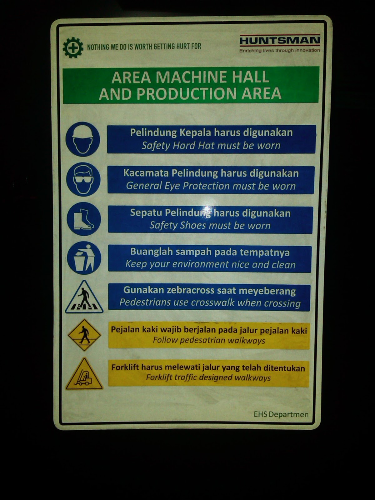 KUMPULAN GAMBAR RAMBU SAFETY SIGN - PT. HUNTSMAN - RAMBU SAFETY SIGN ...