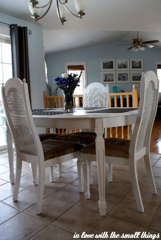 in love with the small things: DIY painting kitchen table