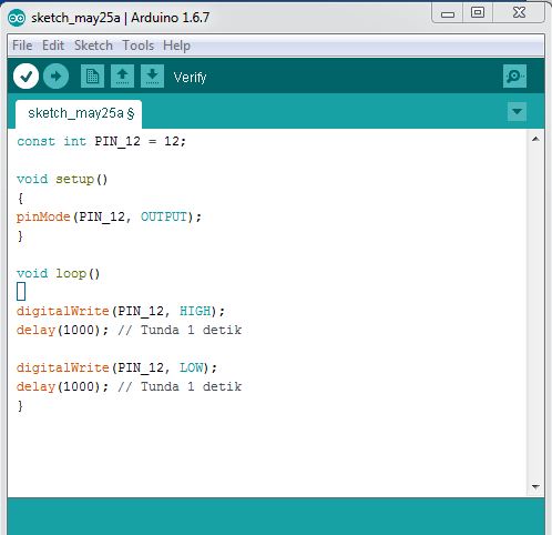 Percobaan Menulis Program/Sketch pada Arduino IDE untuk Mengontrol LED ...