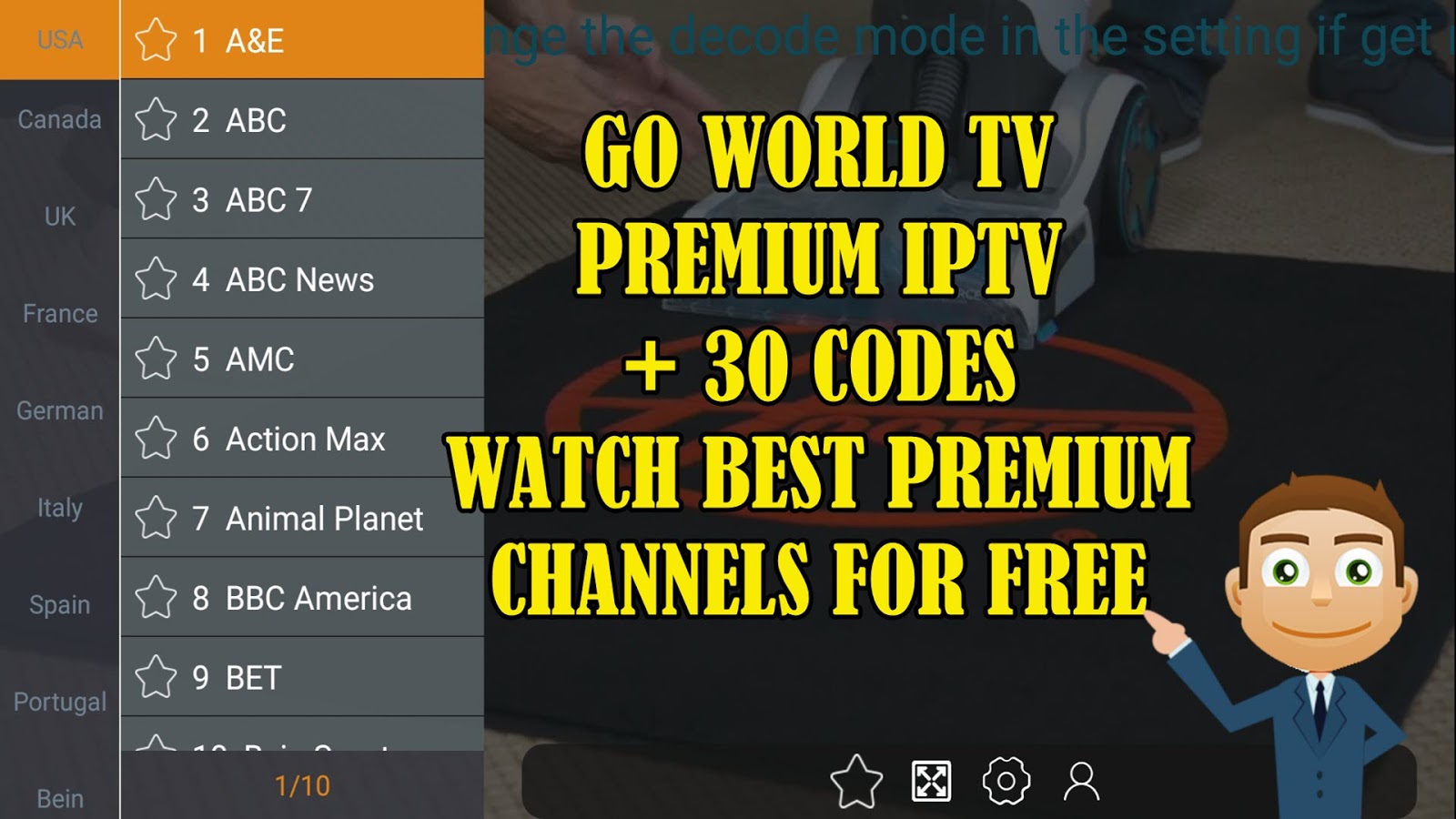 GO WORLD TV PREMIUM IPTV TO WATCH BEST PREMIUM CHANNELS + 30 CODES ...