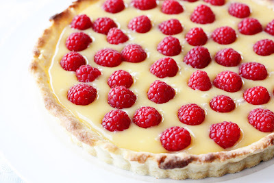 Delightful Bitefuls: Raspberry & Lemon Curd Tart