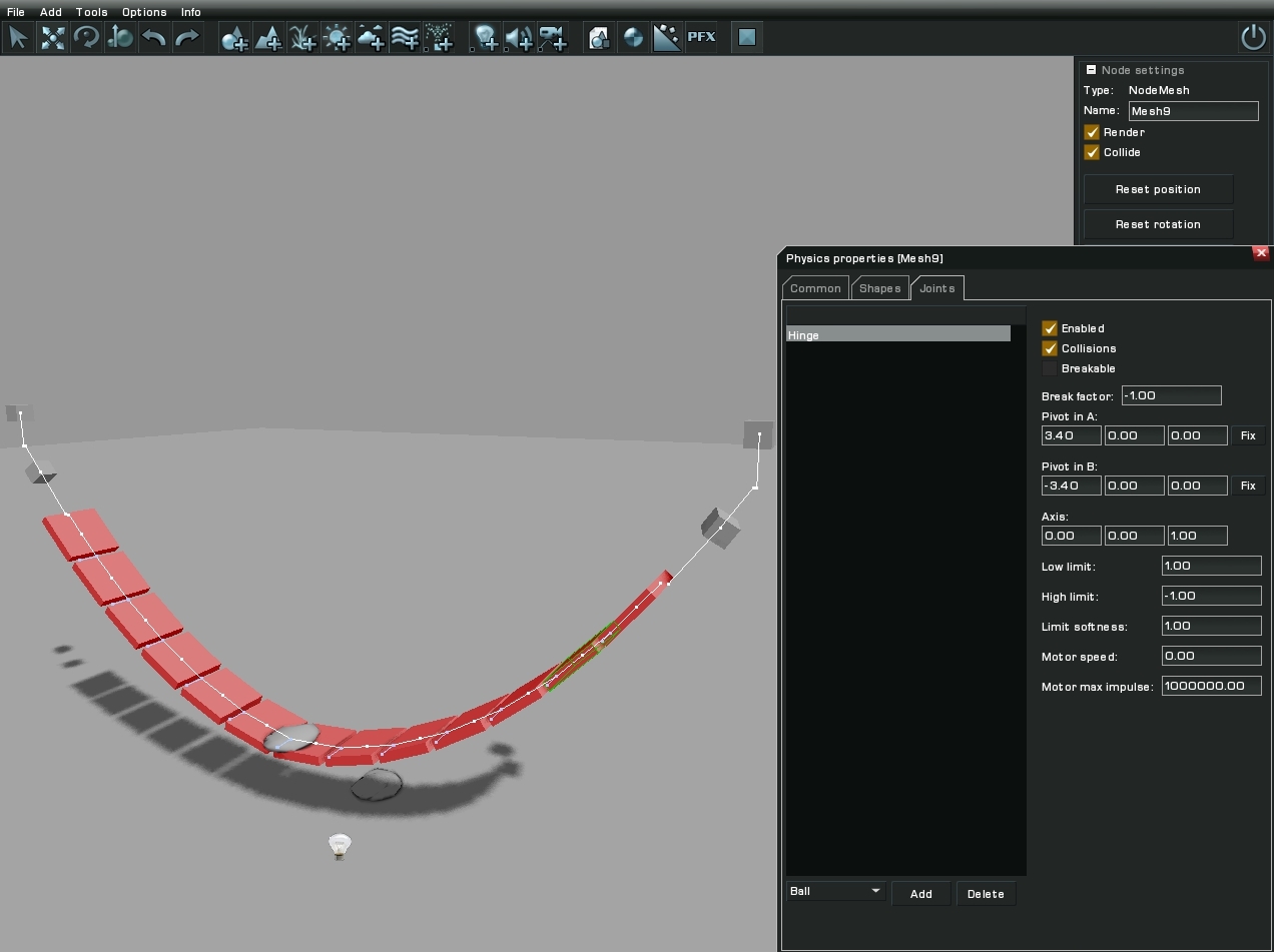 V Engine: Bullet physics, Node list, SSAO