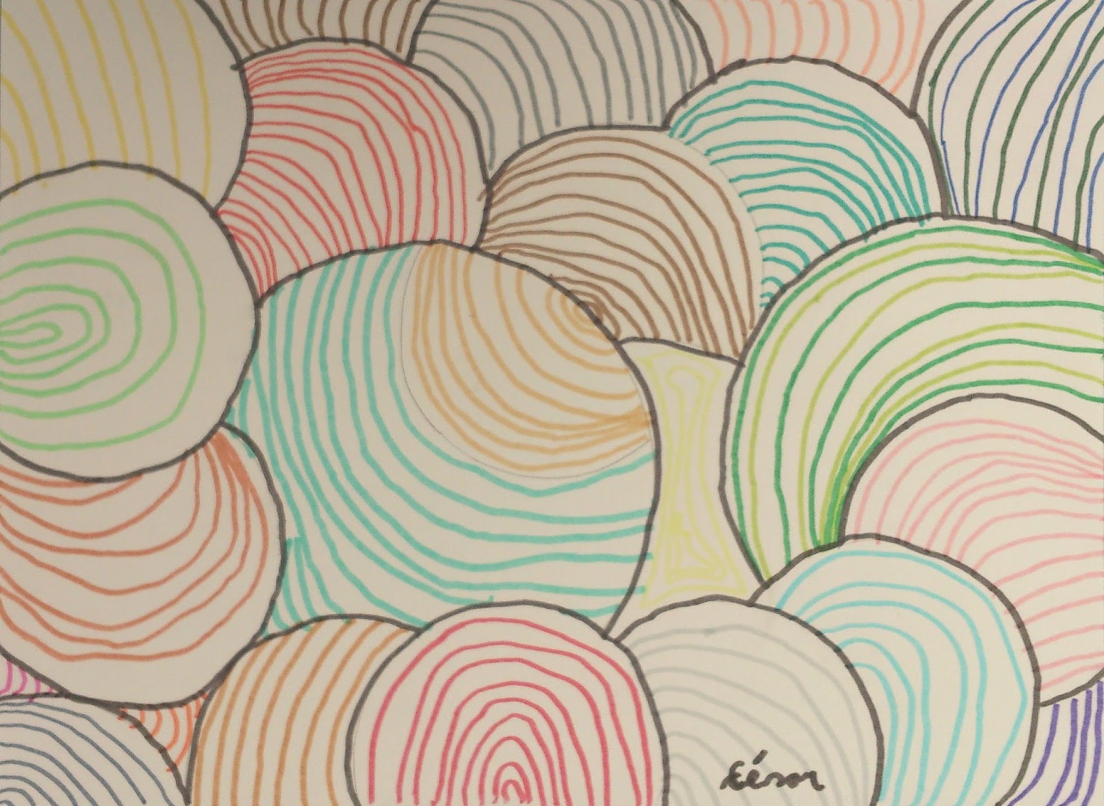 ESTUDIO KORAI: Tramas de líneas curvas